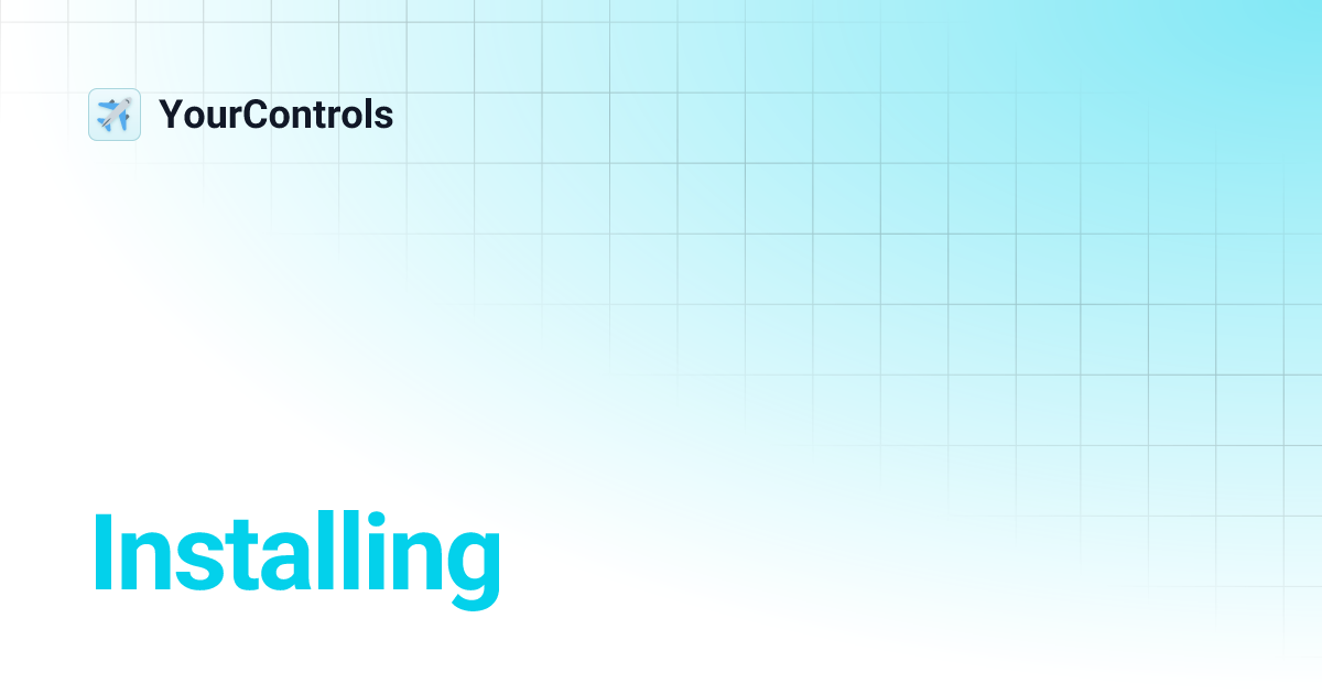 Installing | YourControls